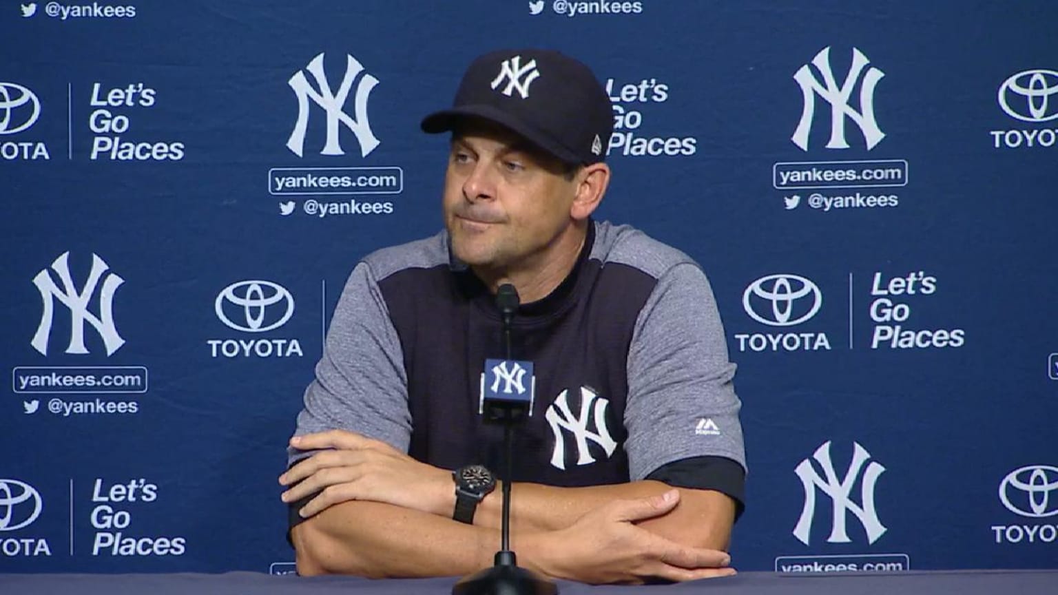 TOR@NYY: Boone on Sabathia's outing, 8-7 loss | 09/15/2018 | New York ...