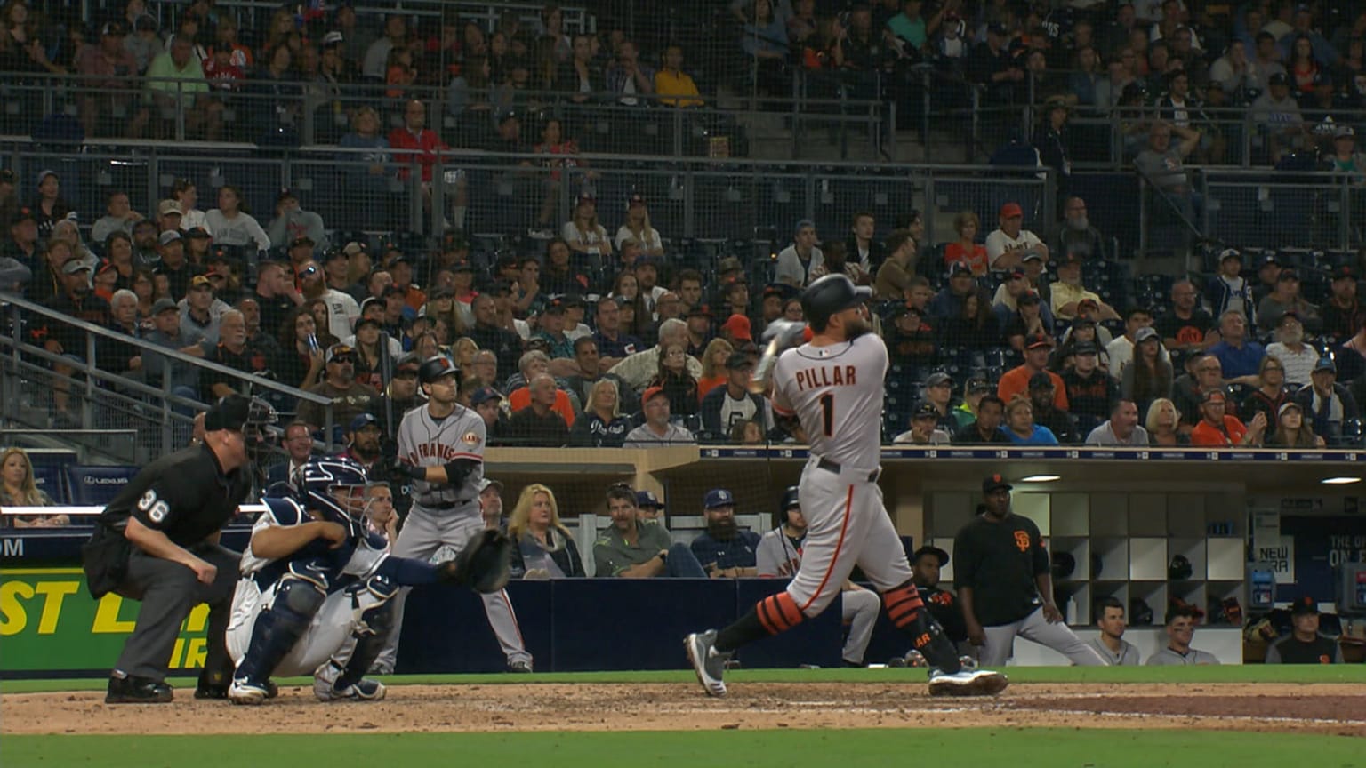SF@SD: Pillar rocks a 3-run shot into seats in 8th | 07/01/2019 | San ...