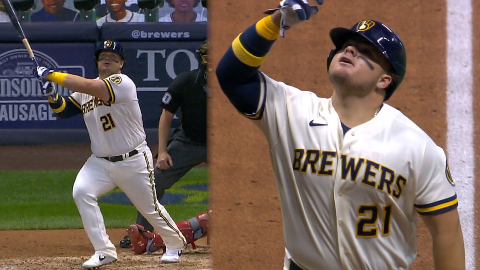 Daniel Vogelbach lifts Brewers to 18-3 victory | 09/15/2020 | Milwaukee ...