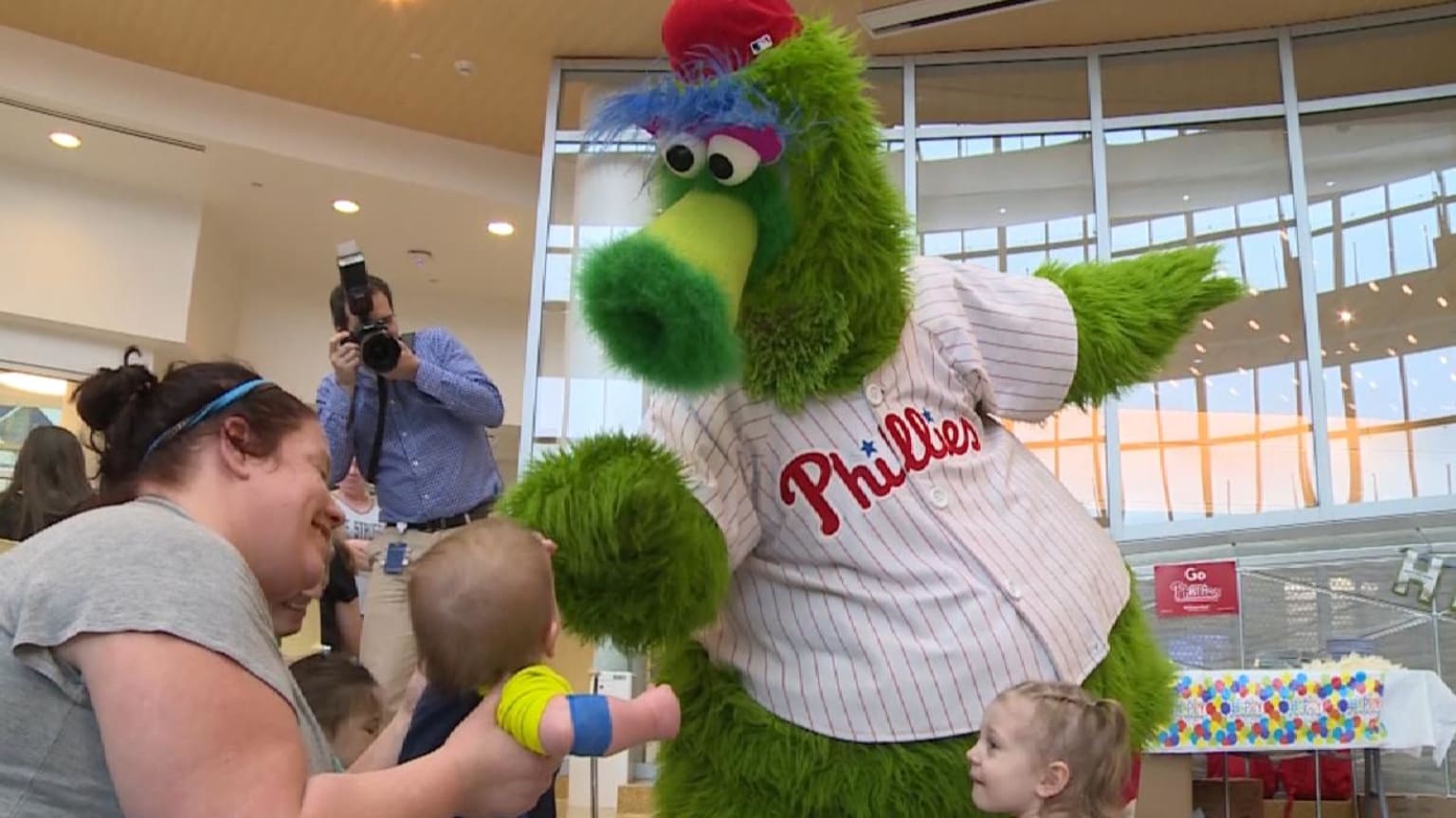Kids celebrate Phanatics Birthday at Nemours Hospital | 04/27/2018 ...