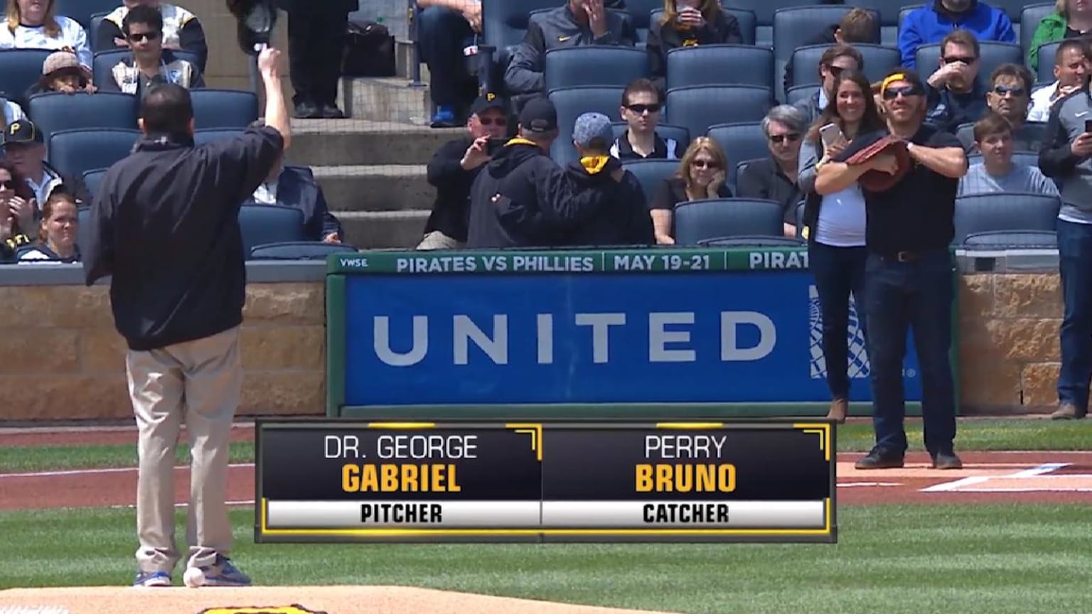 5/7/17 Pirates First Pitch: Dr. Gabriel, Perry Bruno | 05/07/2017 | San ...