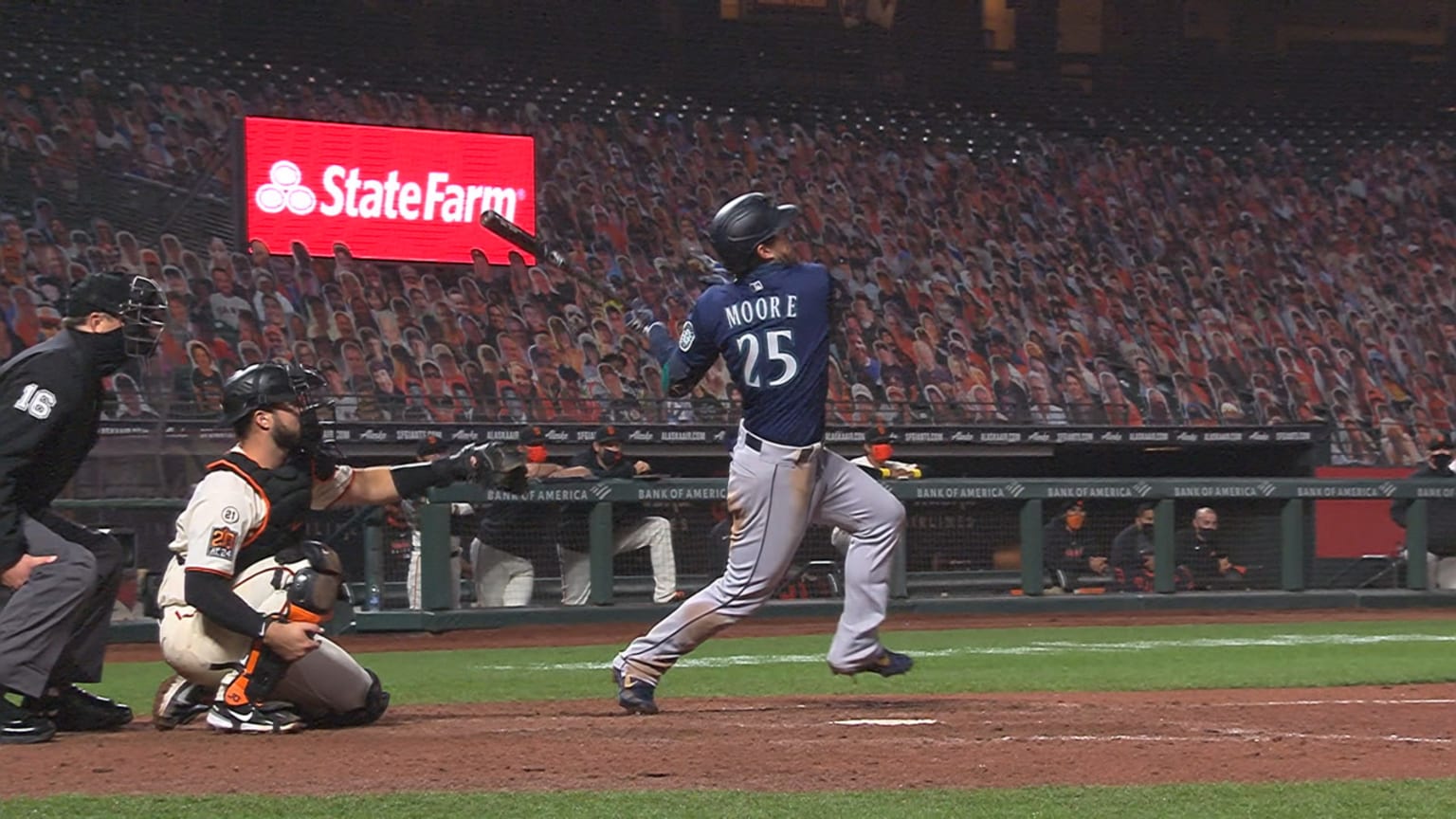 Dylan Moore rips a double off the left-field wall | 09/09/2020 ...