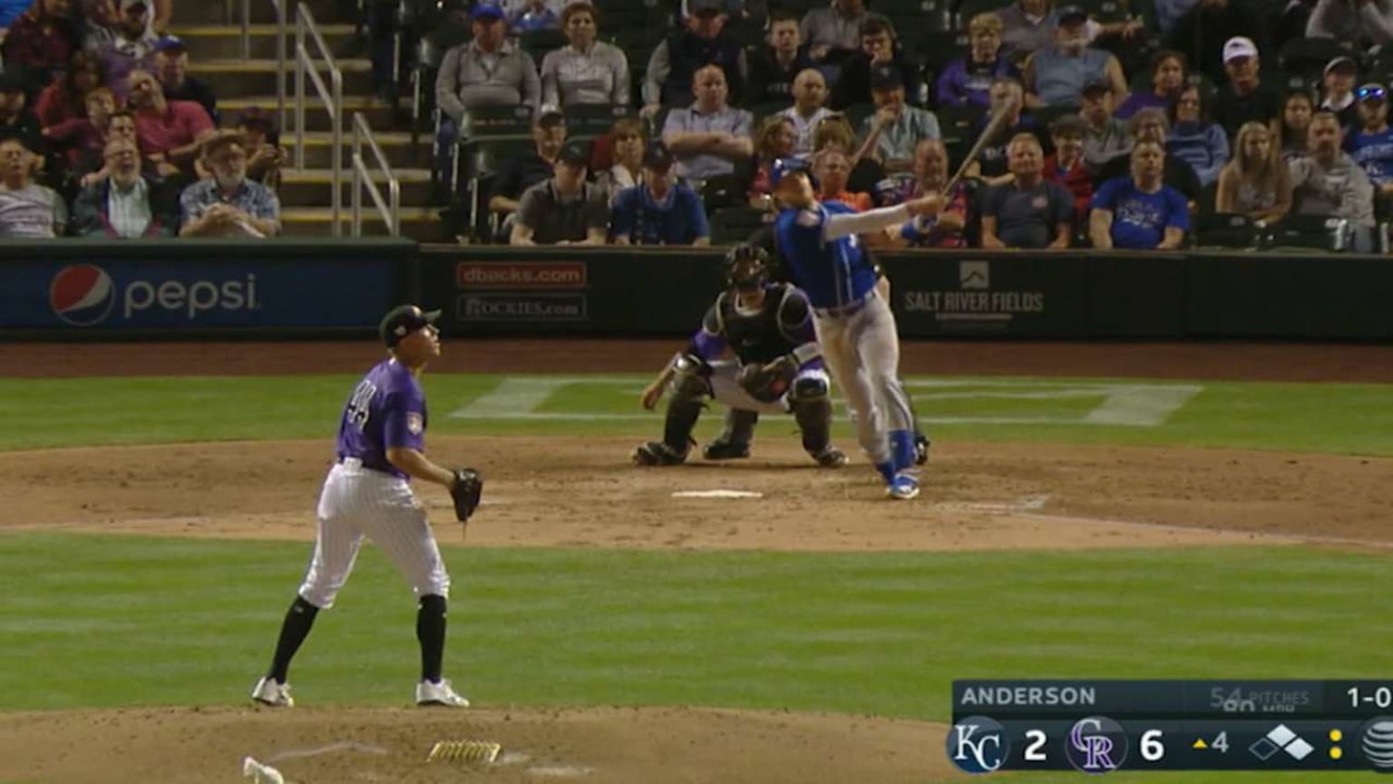 KC@COL: Dozier drives a 3-run homer deep to left | 03/20/2019 | Kansas ...