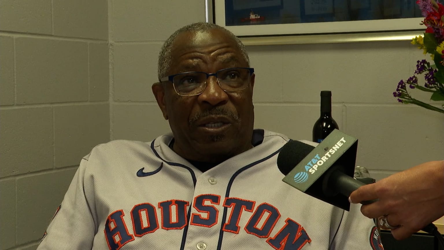 Dusty Baker on Peña's catch in 8th, crowd, 5-2 win | 07/22/2022 | MLB.com