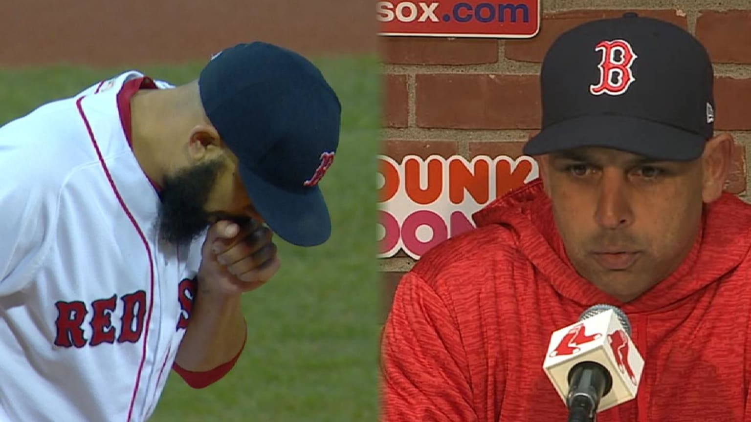 Cora, Price on early exit | 04/11/2018 | Boston Red Sox