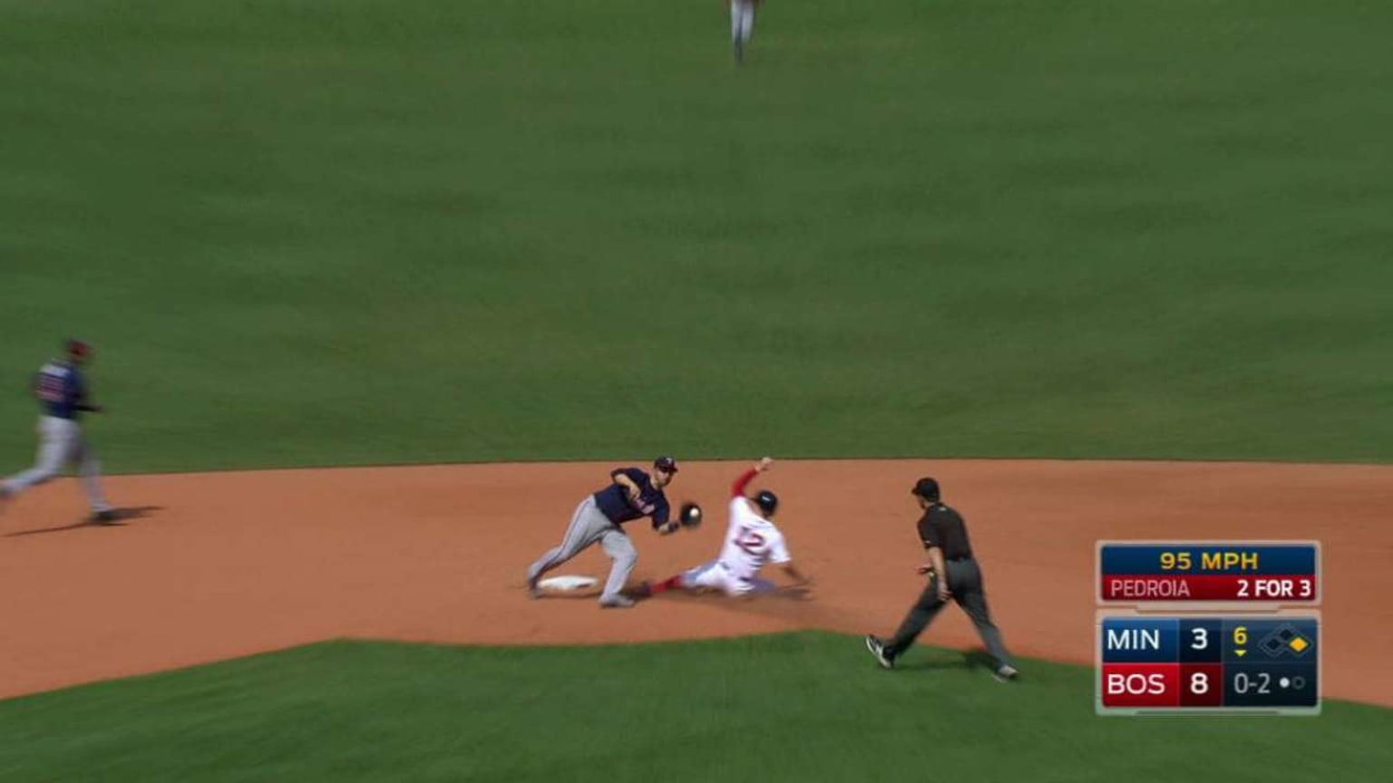 MIN@BOS: Centeno nabs Holt after overturned call | 07/24/2016 ...