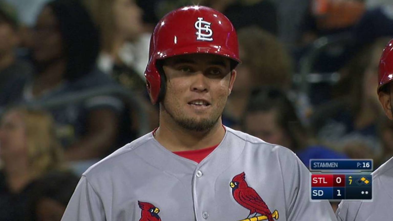 STL@SD: Valera collects his first career MLB hit | 09/07/2017 | St ...