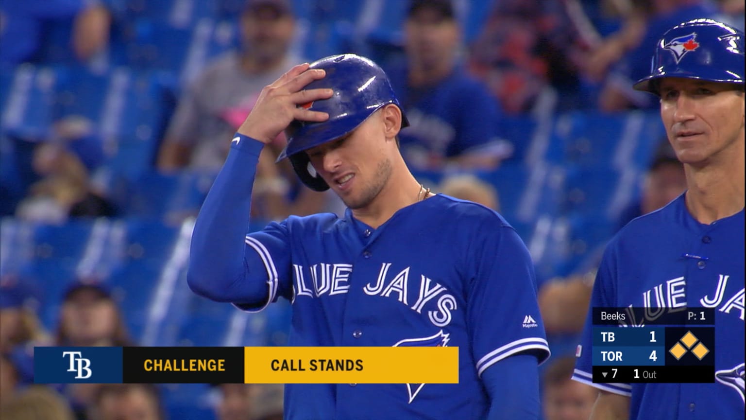 TB@TOR: Call on the field stands after Rays challenge | 09/28/2019 ...