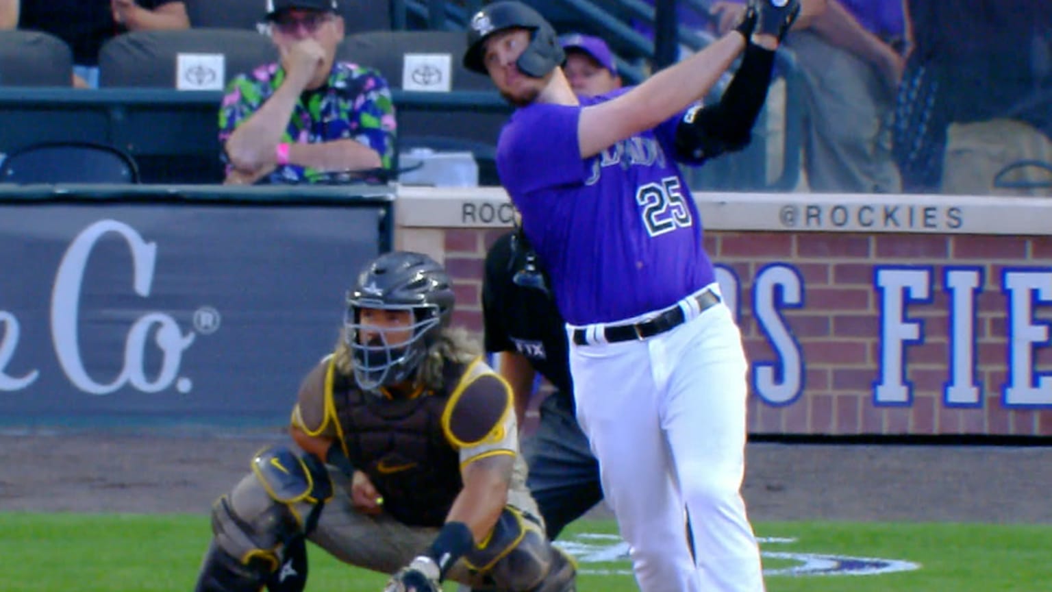 C.J. Cron plates Charlie Blackmon with a sac fly | 07/11/2022 | Detroit ...