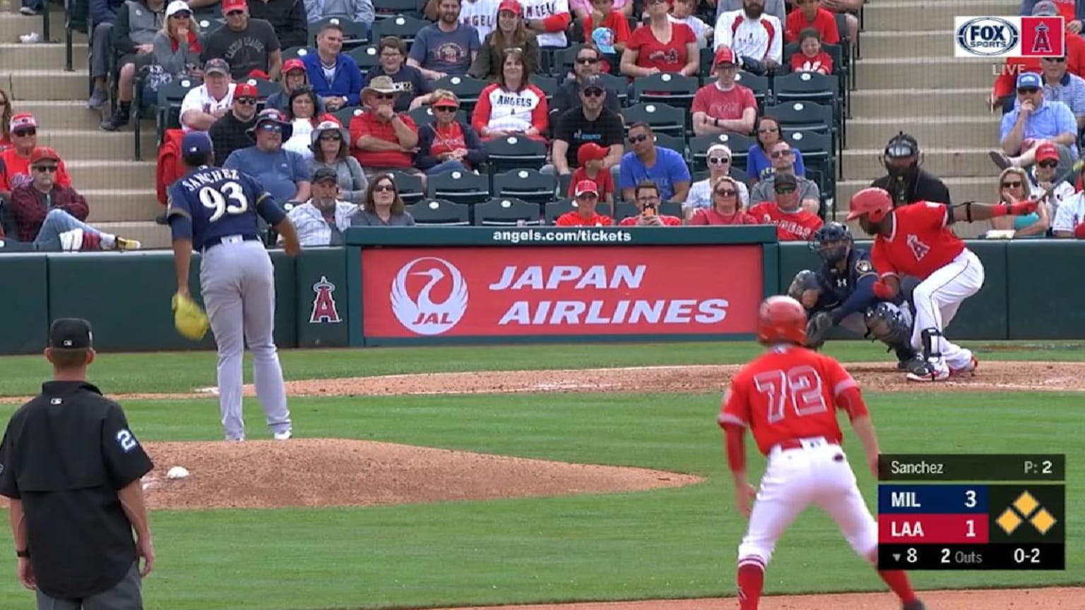 Sanchez fans Hunter Jr. | 03/09/2019 | Houston Astros