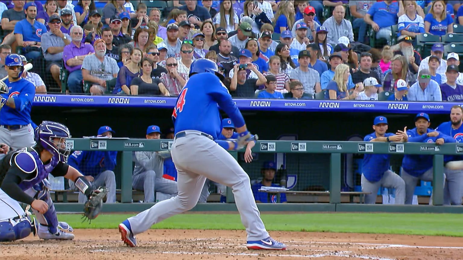 CHC@COL: Rizzo lifts a 2-run home run to center field | 06/10/2019 ...