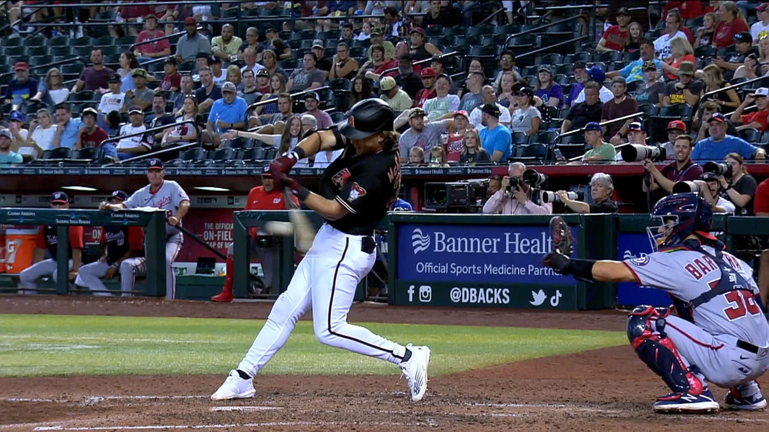 Jake McCarthy lines an RBI single to right field | 07/23/2022 | Arizona ...