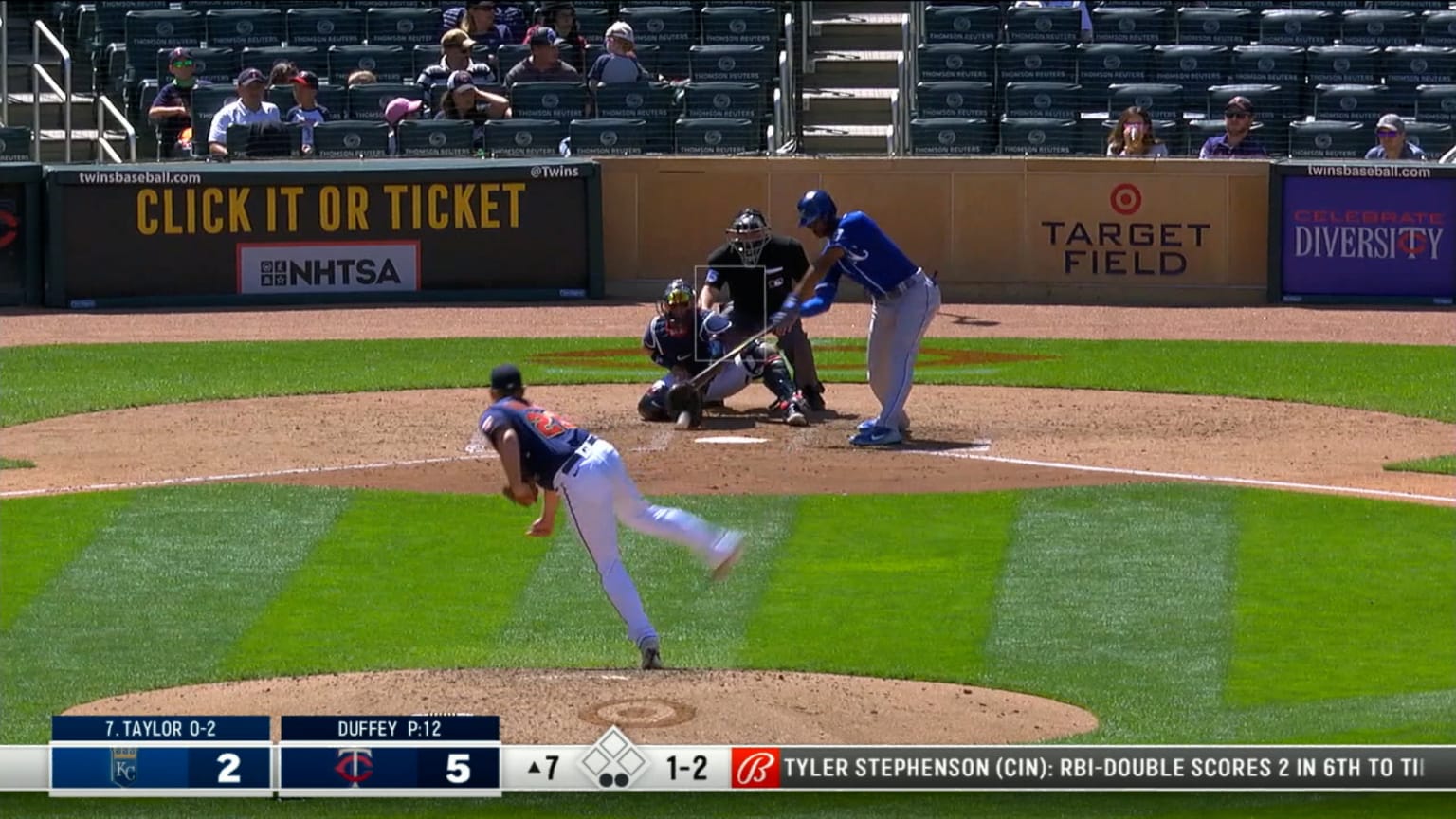 Tyler Duffey K's Michael A. Taylor to end top 7th | 05/29/2021 | Los ...