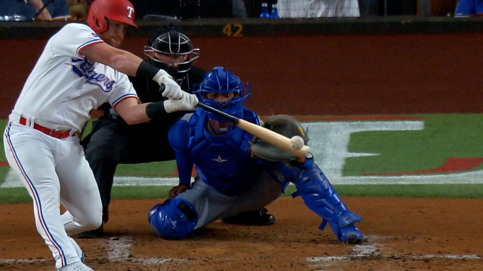 Kole Calhoun drives in two with a single into left | 05/10/2022 | Texas ...