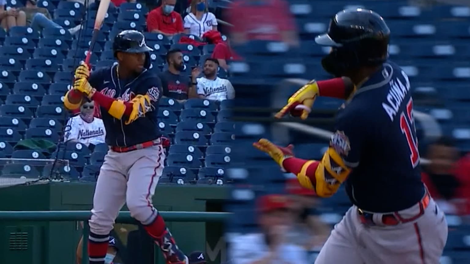 Ronald Acuña Jr. slugs his 2nd home run to center | 04/06/2021 ...
