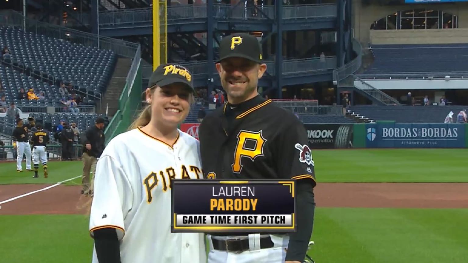 4/24/17 Pirates First Pitch: Lauren Parody | 04/24/2017 | Houston Astros