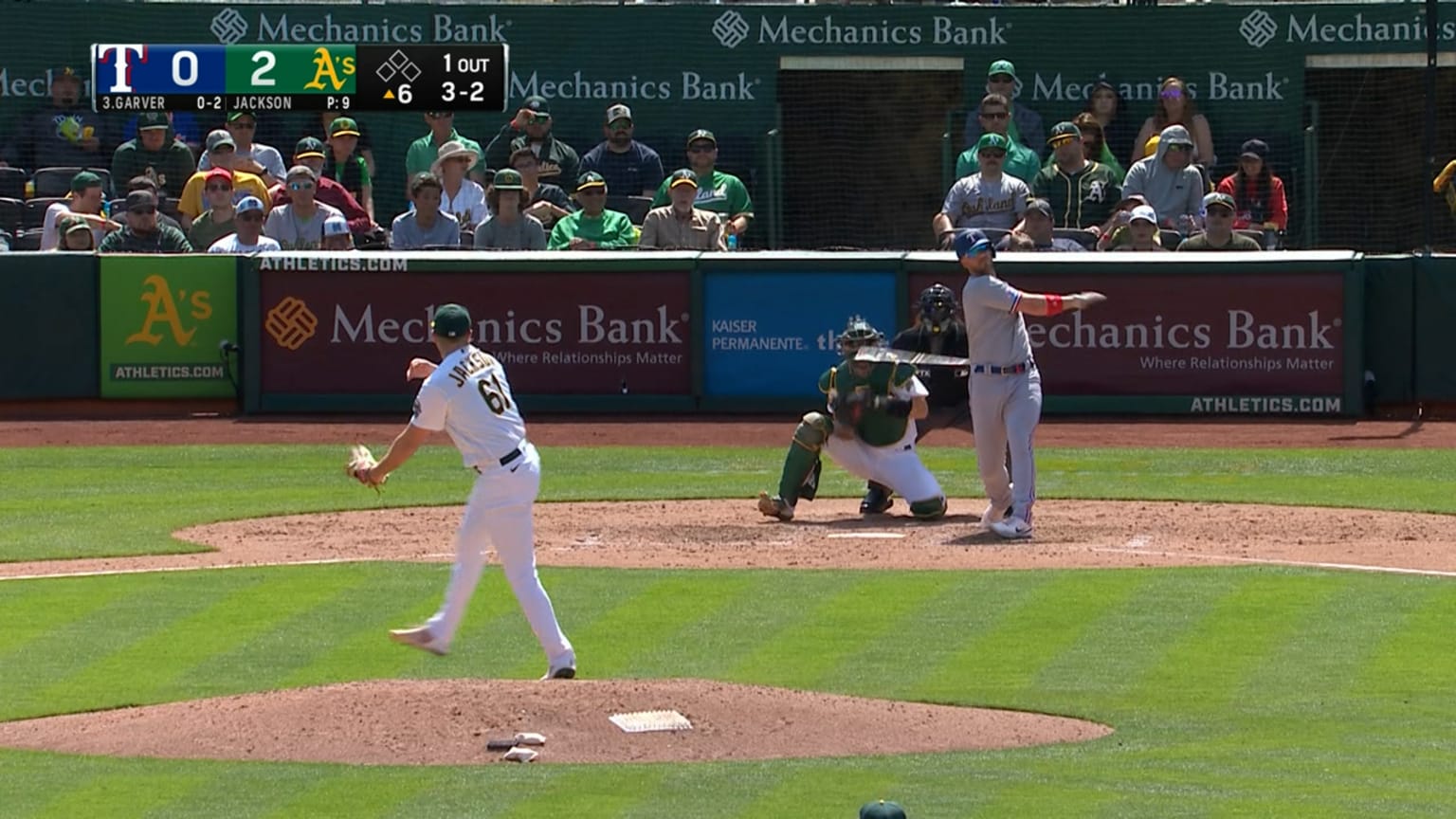 Zach Jackson strikes out Mitch Garver in the 6th | 04/24/2022 | Athletics