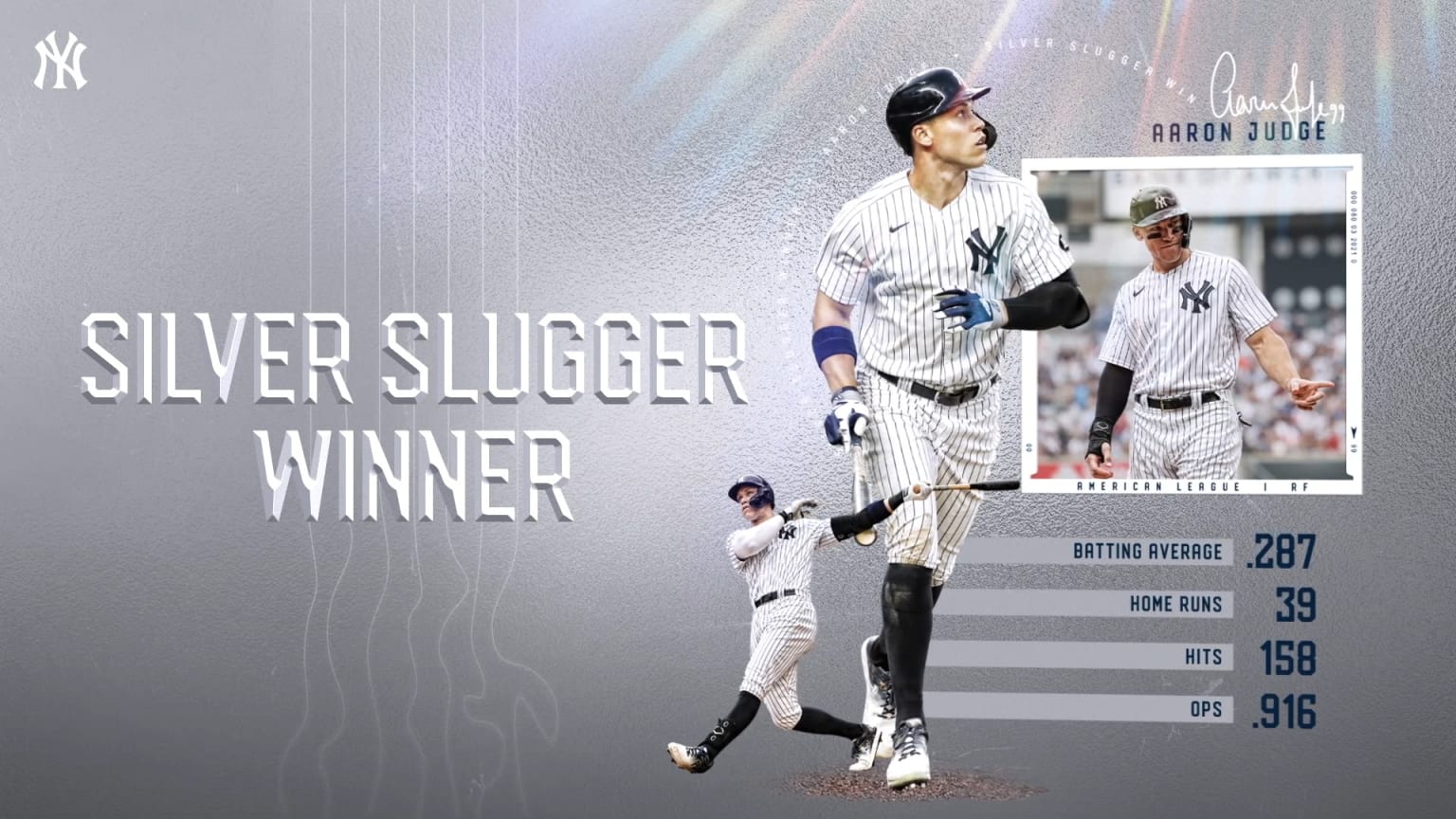 2021 Silver Slugger: Aaron Judge | 11/12/2021 | New York Yankees
