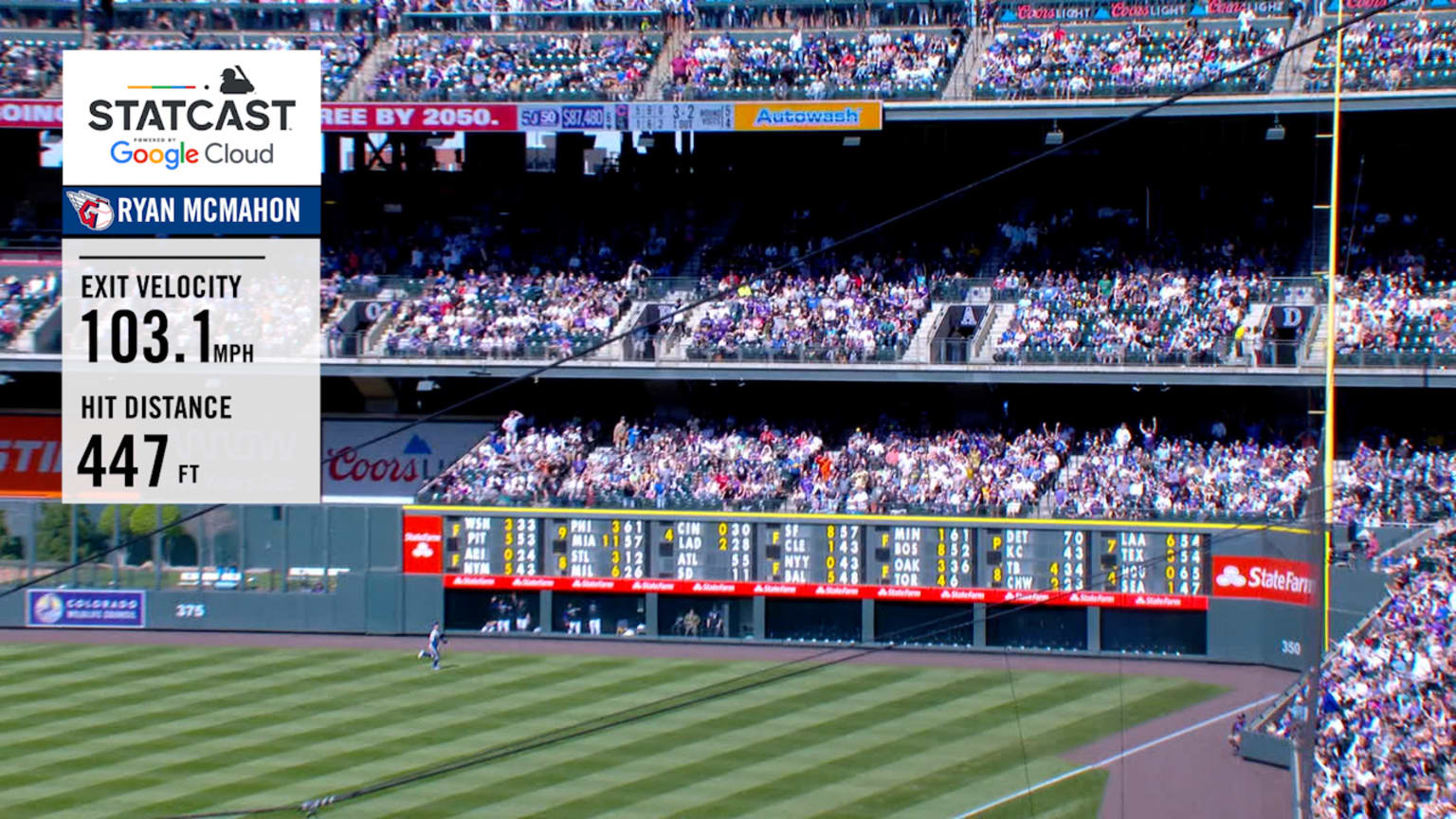 Ryan McMahon crushes a 447-ft. home run vs Cubs | 04/17/2022 | Los ...