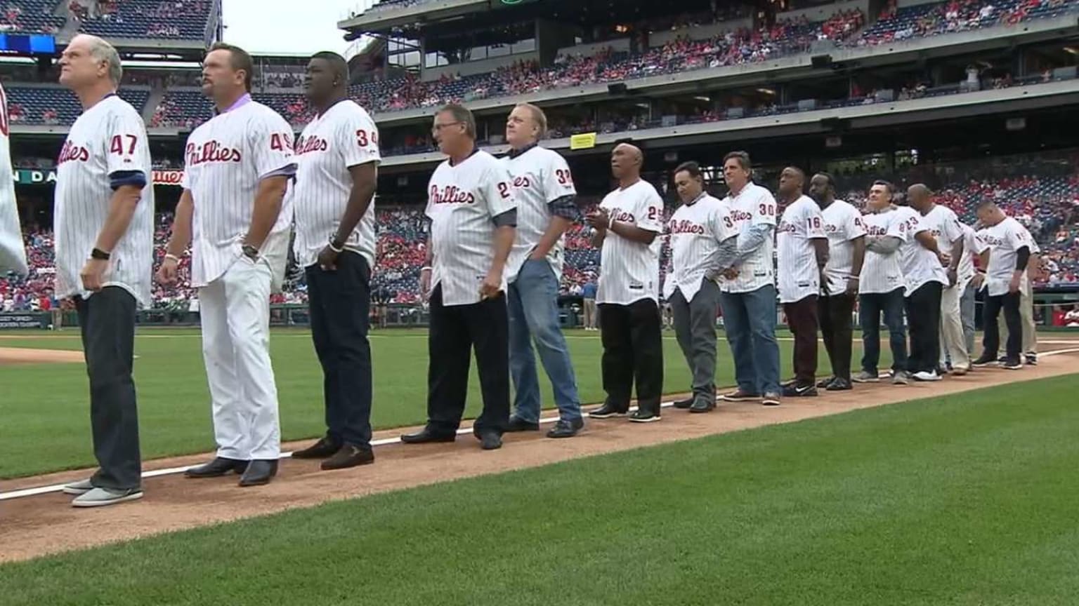 MIL@PHI: Phillies honor 1993 NL championship team | 06/10/2018 ...