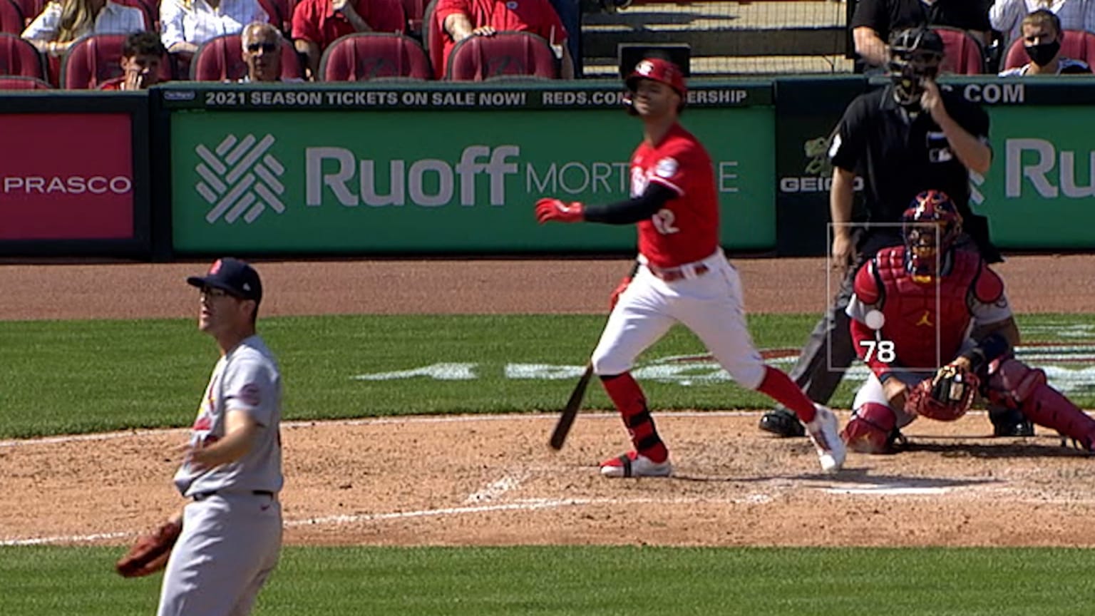 Tyler Naquin belts a three-run homer to right | 04/04/2021 | Cincinnati ...