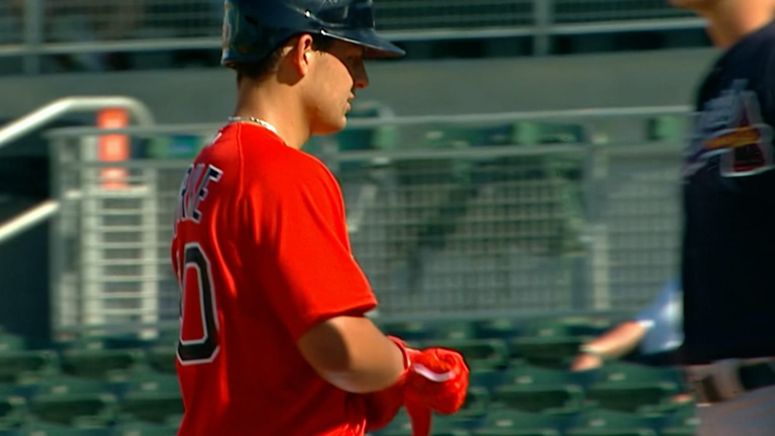 Nick Yorke hits a bloop single to right-center field | 03/01/2021 ...