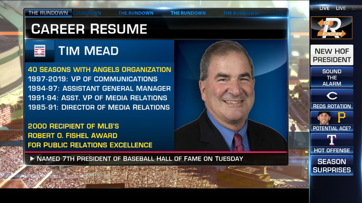 Tim Mead named president of Baseball Hall of Fame | 04/30/2019 | Los ...