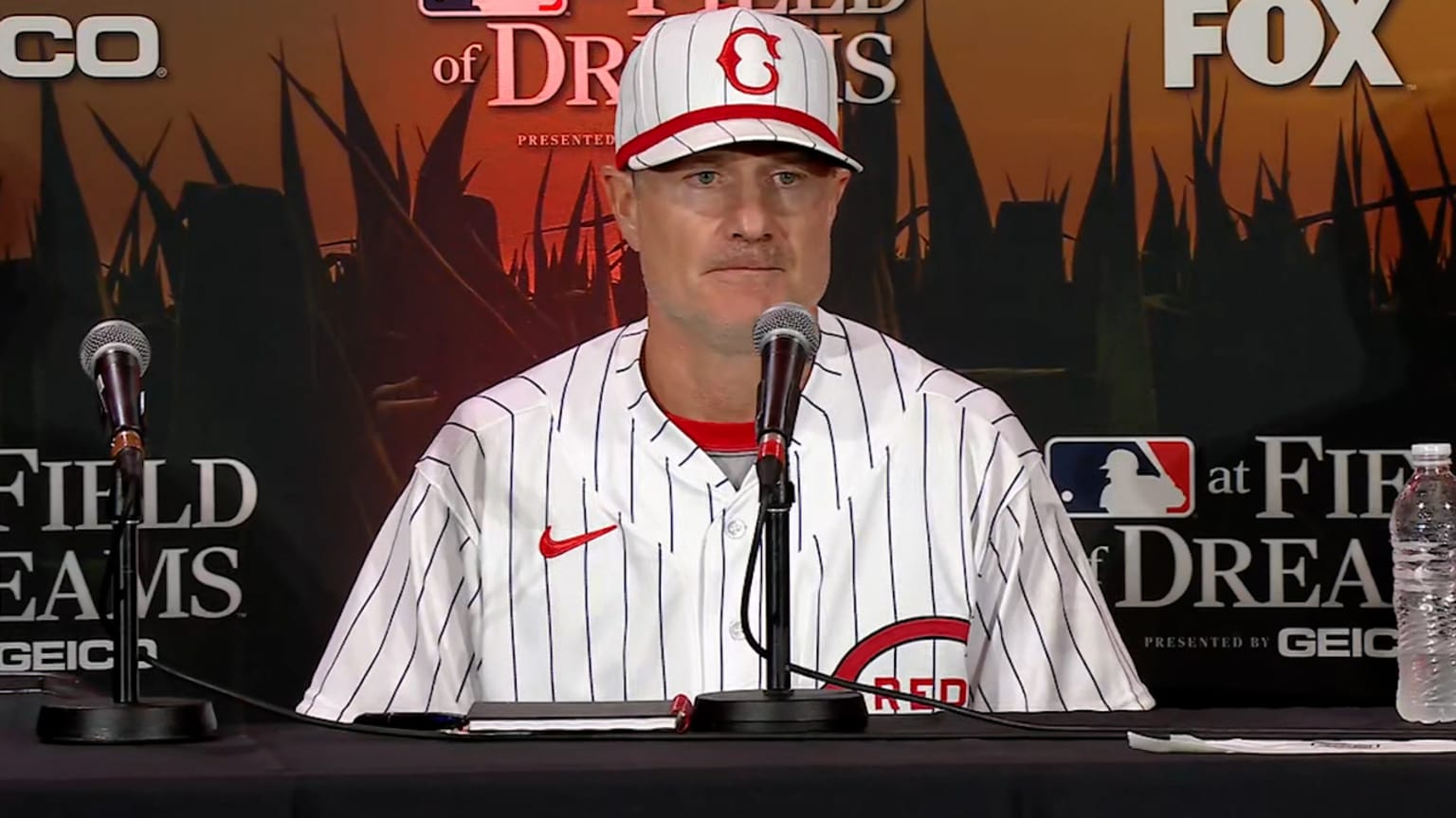 Reds manager David Bell on loss at Field of Dreams | 08/11/2022 ...