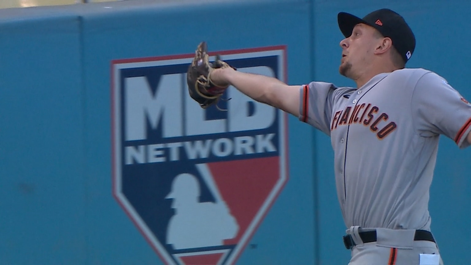Alex Dickerson reaches over the wall for the grab | 07/23/2020 | San ...