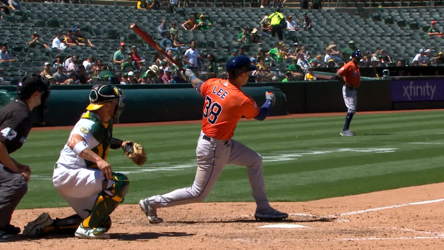 Korey Lee remolca 3 y consigue su primer hit en MLB | 10/07/2022 | Los ...