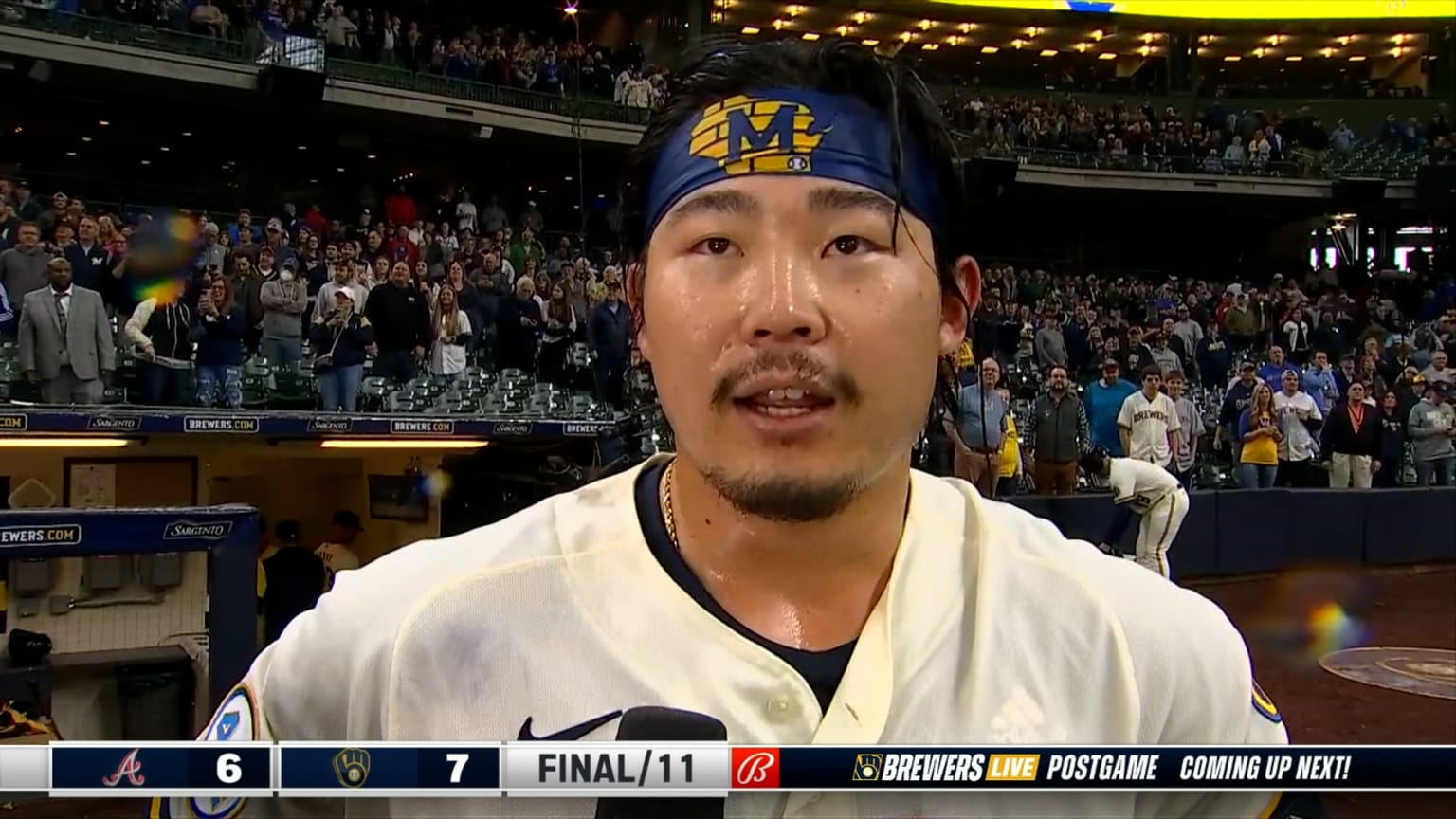 Keston Hiura on his walk-off home run against Atlanta | 05/18/2022 ...