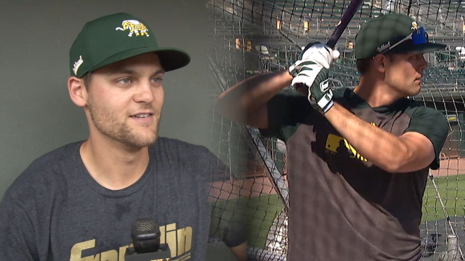 Chad Pinder talks about Spring Training 2020 | 03/11/2020 | Los Angeles ...