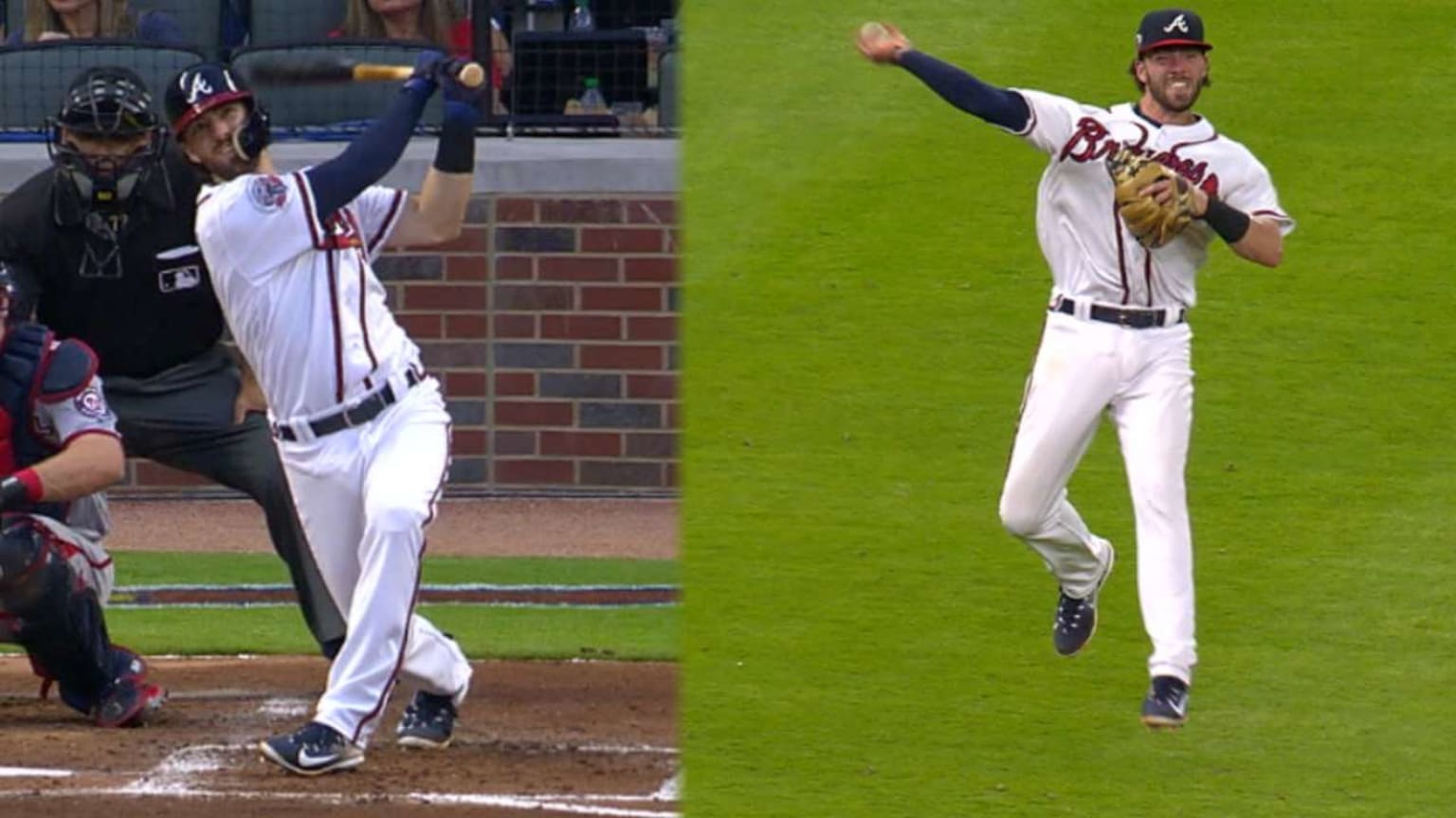 Swanson shows off his versatility with bat and glove | 05/19/2017 | MLB.com