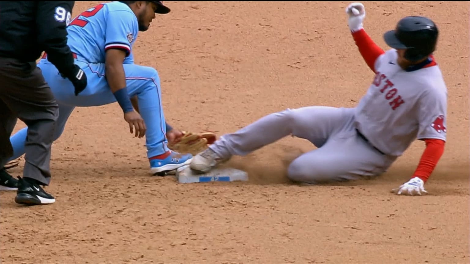 Christian Arroyo ruled safe at second, call stands | 04/15/2021 ...