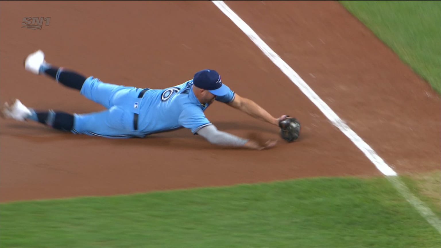 Travis Shaw dives for stop, Rowdy Tellez applies tag | 08/17/2020 ...