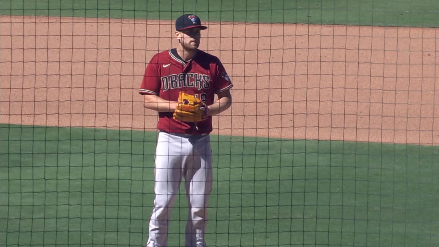 Carson Kelly pitches the 8th inning for the D-backs | 08/09/2020 | San ...