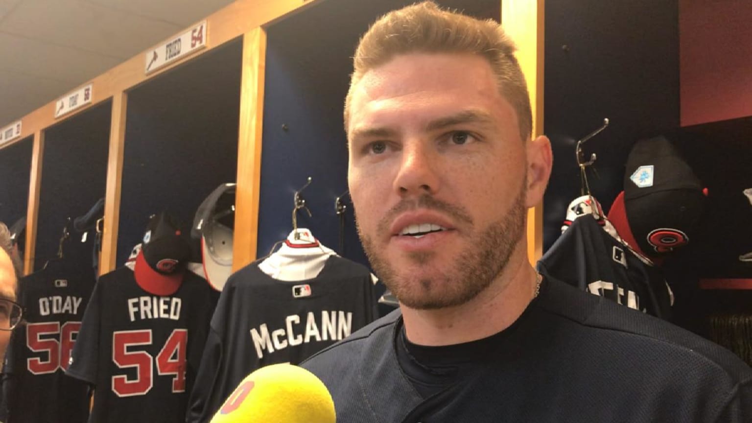 WSH@ATL: Freeman discusses homering, facing Corbin | 02/25/2019 ...