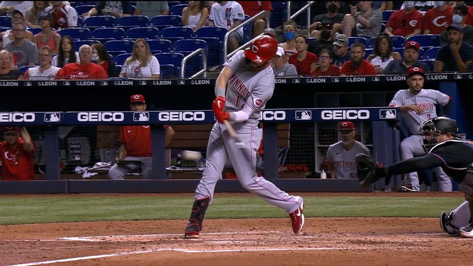 Tyler Naquin drives an RBI double to center field | 08/28/2021 ...