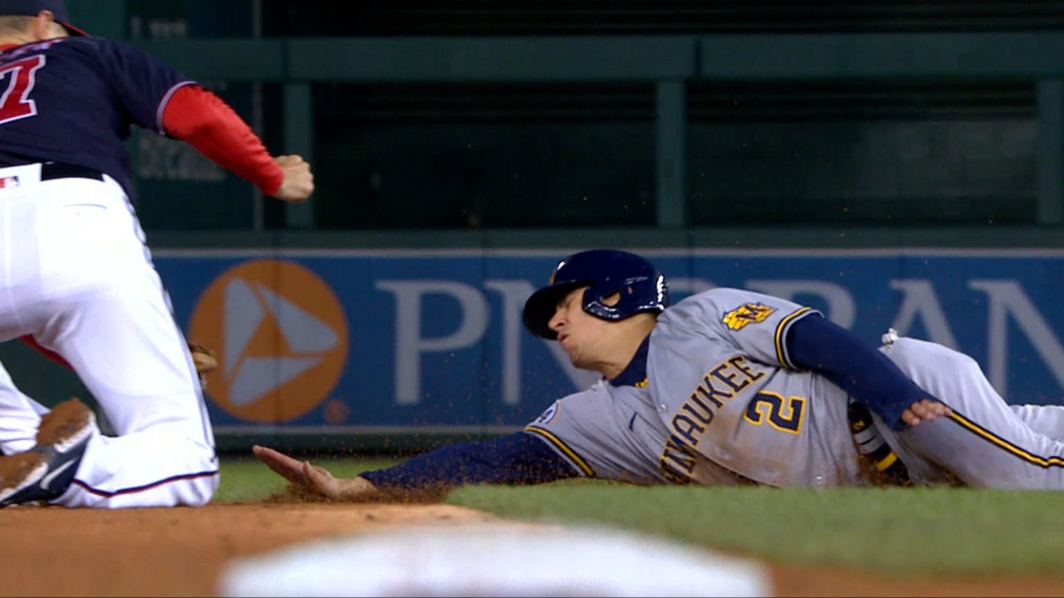 Luis Urías swipes second base after call stands | 05/29/2021 ...