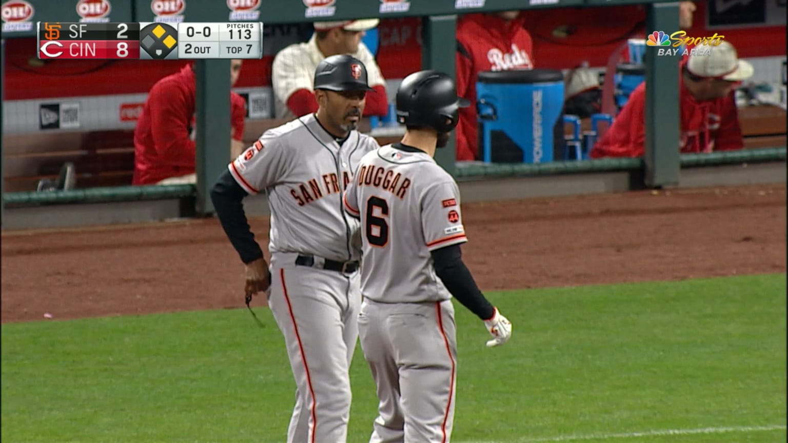 SF@CIN: Duggar rips an RBI single to center field | 05/04/2019 | San ...