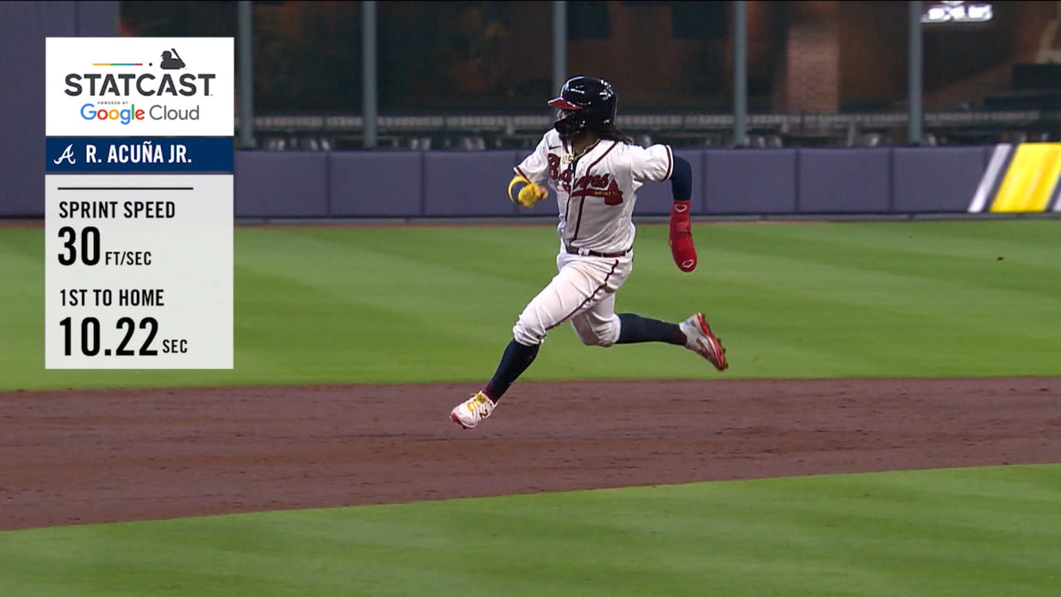 Ronald Acuña Jr. showing power and speed in Game 1 | 10/06/2020 | MLB.com