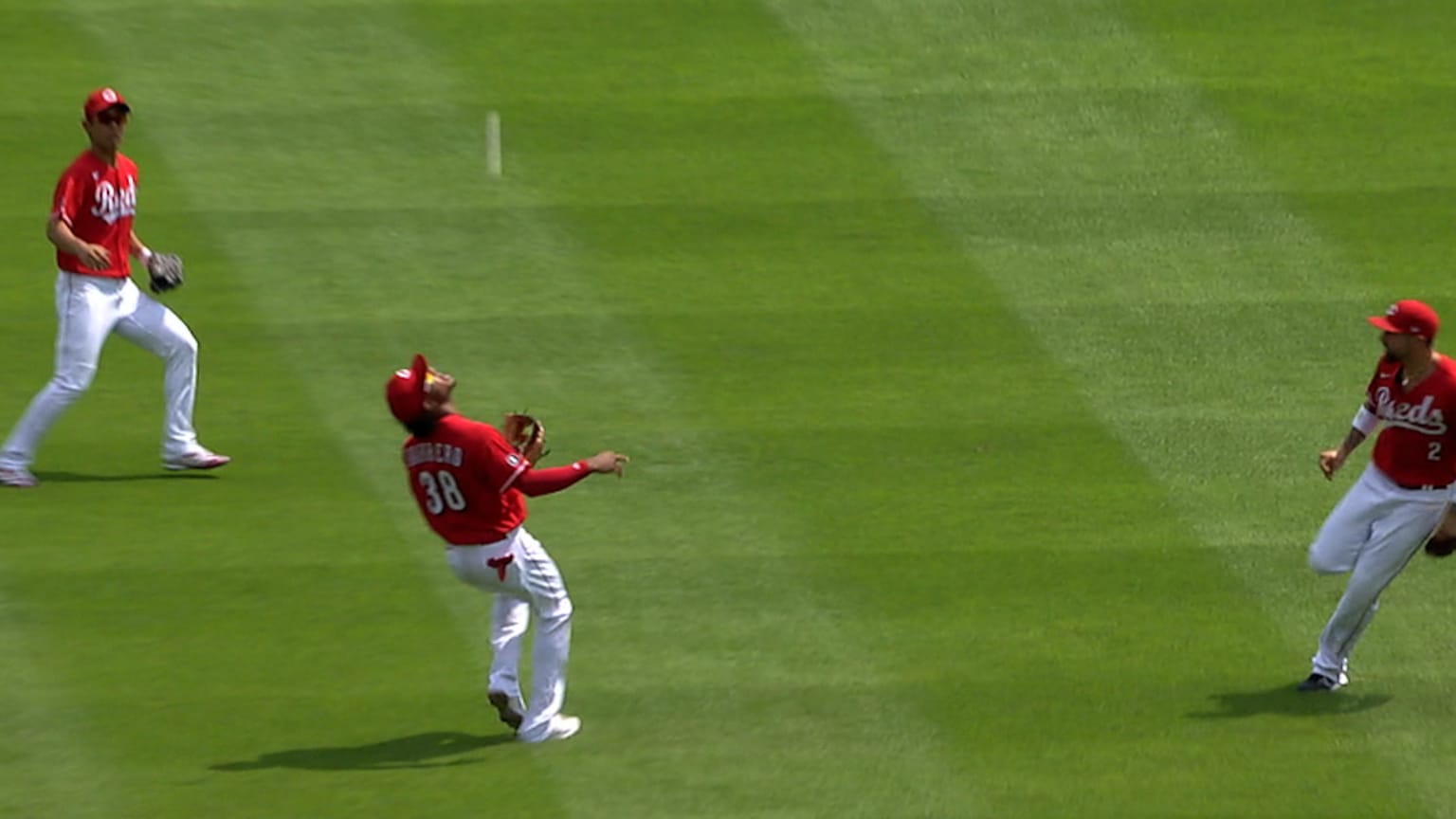 Jose Barrero makes a neat over-the-shoulder catch | 08/22/2021 | MLB.com
