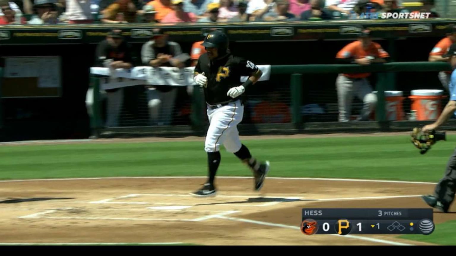 BAL@PIT: Jonah Davis puts Bucs up early with solo HR | 03/21/2019 ...