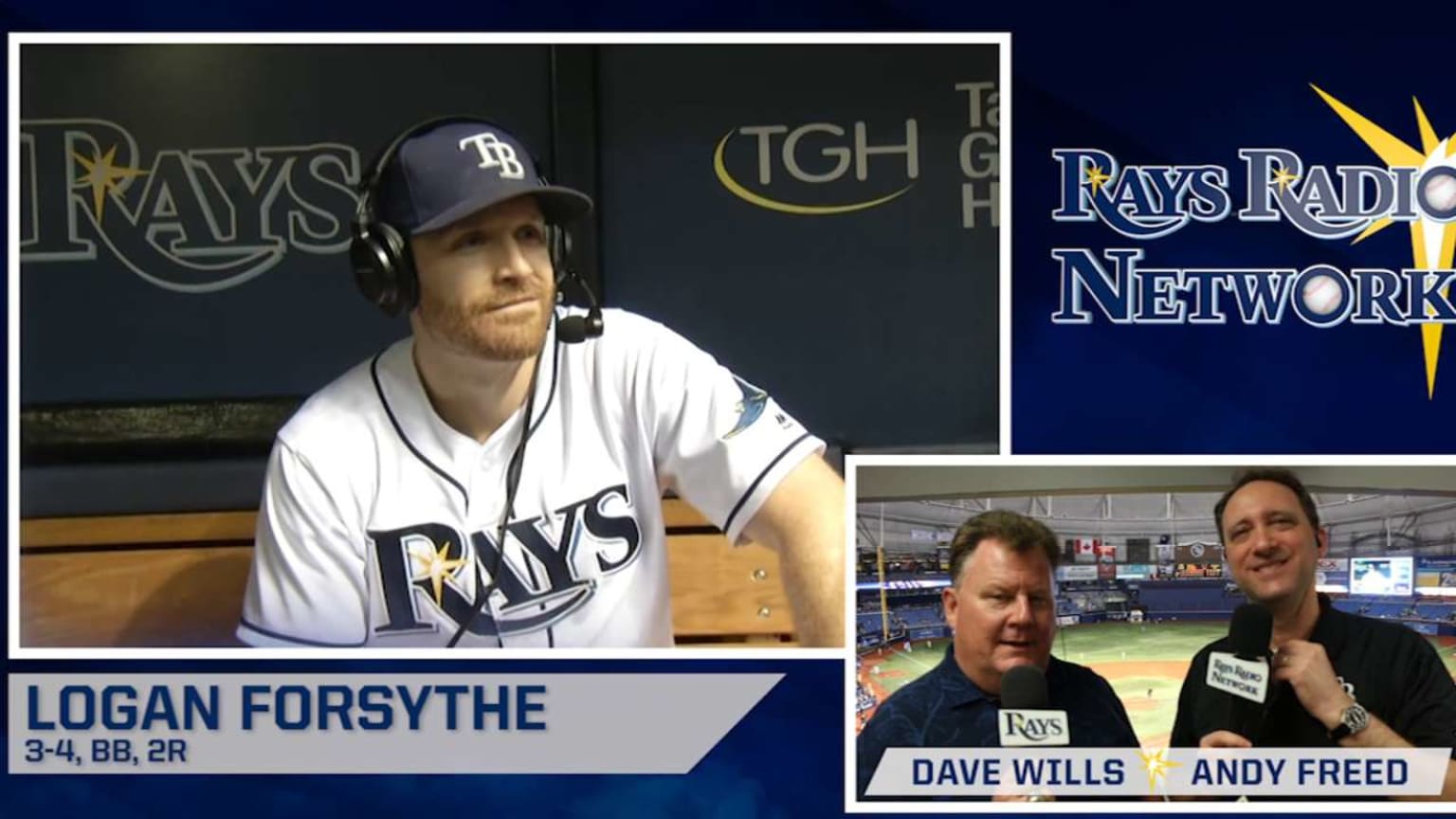 Logan Forsythe joins Rays Radio | 09/04/2016 | Tampa Bay Rays
