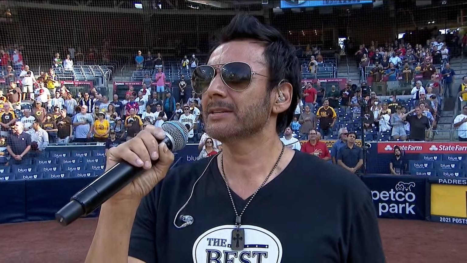 9/8/21: National anthem performed by Steven Cade | 08/09/2021 | Los ...