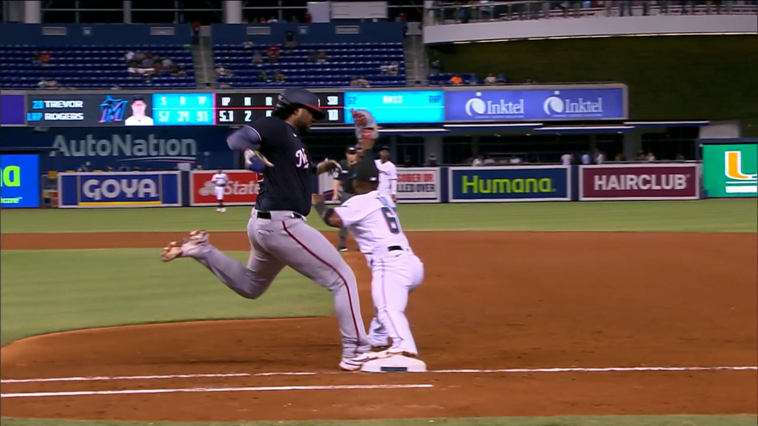 Josh Bell reaches first base after call is overturned | 09/21/2021 ...