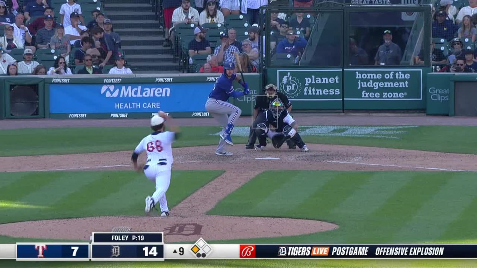 Jason Foley secures the Tigers 14-7 win over Rangers | 18/06/2022 | Los ...