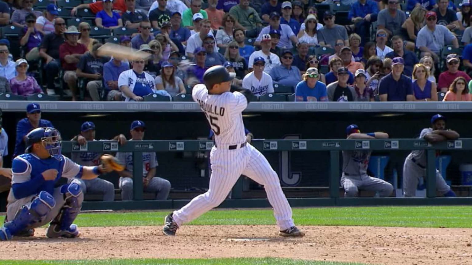 LAD@COL: Cardullo slugs first homer on his birthday | 08/31/2016 | MLB.com