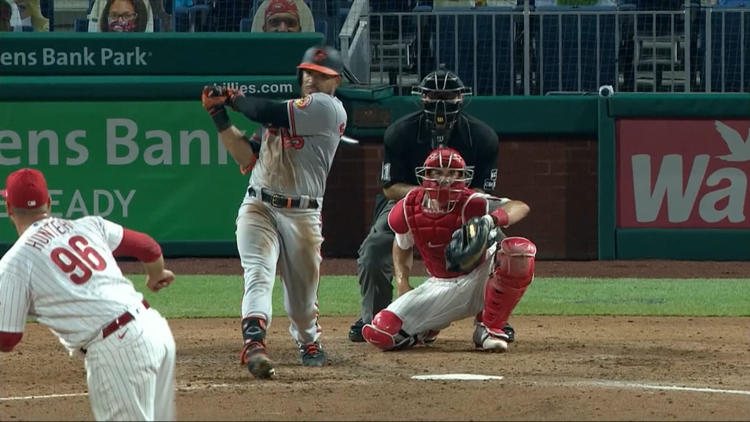 Anthony Santander hits an RBI center to right field | 08/11/2020 | New ...