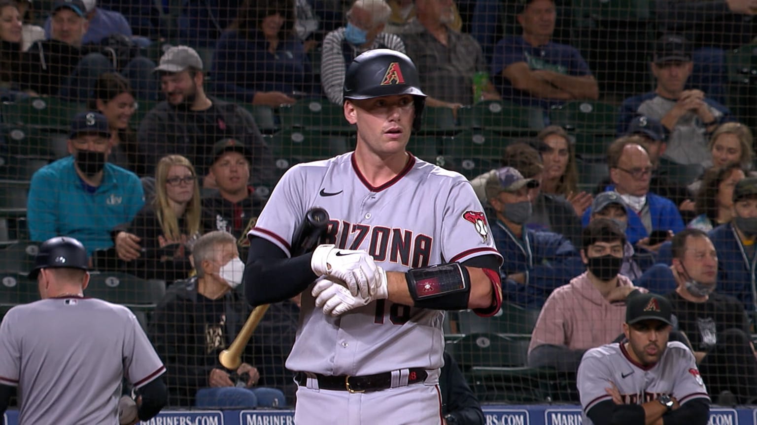 Carson Kelly hits a sacrifice fly to center field | 09/10/2021 ...